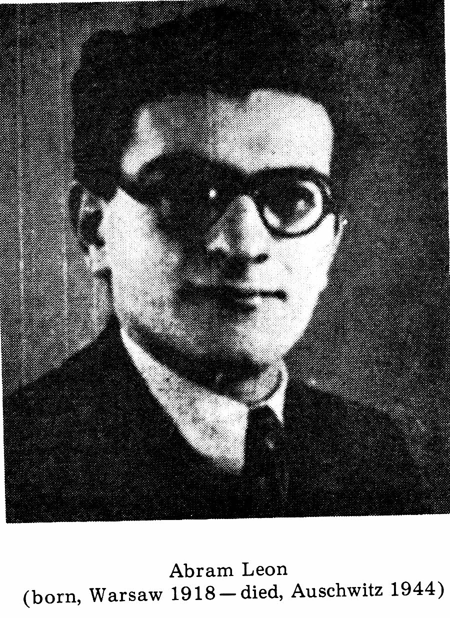 Abram Leon, 26, leader of Hashomer Hatzair and then the Fourth ...